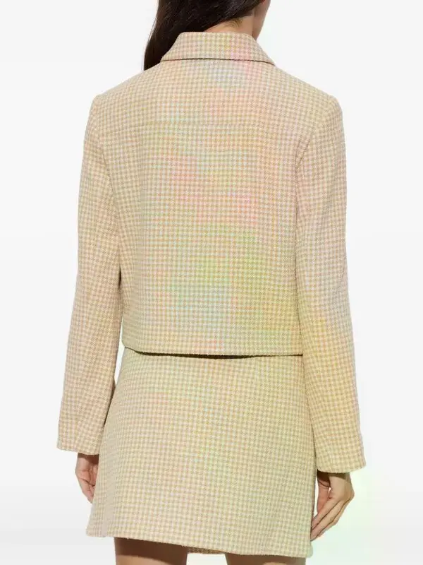 BY MALENE BIRGER Annie Houndstooth-pattern Cropped Jacket