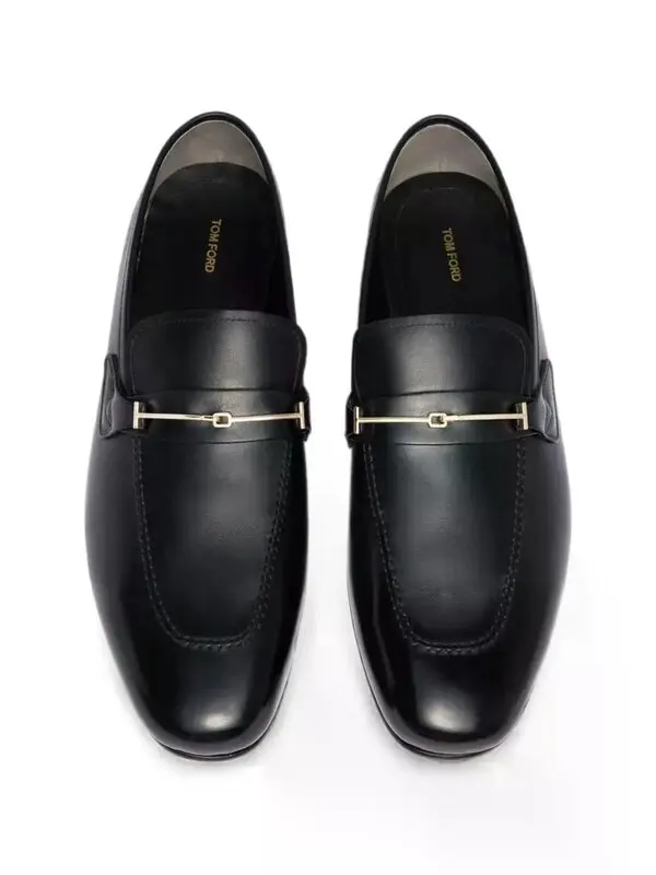 TOM FORD Gigi T-bar Leather Loafers