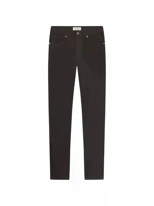 FRAME Twill-weave Straight-leg Jeans - Grey