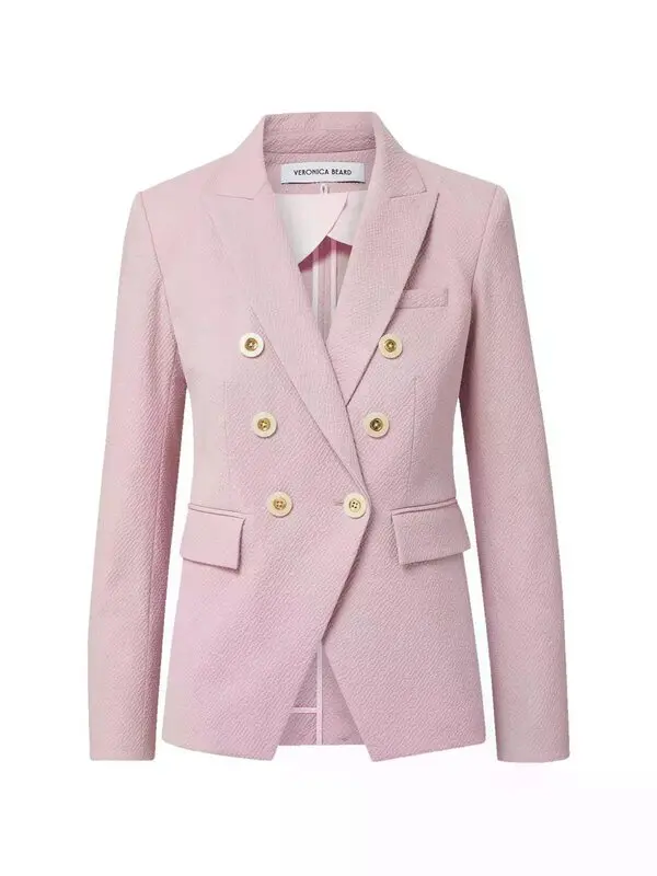 Veronica Beard Miller Double-breasted Blazer - Pink