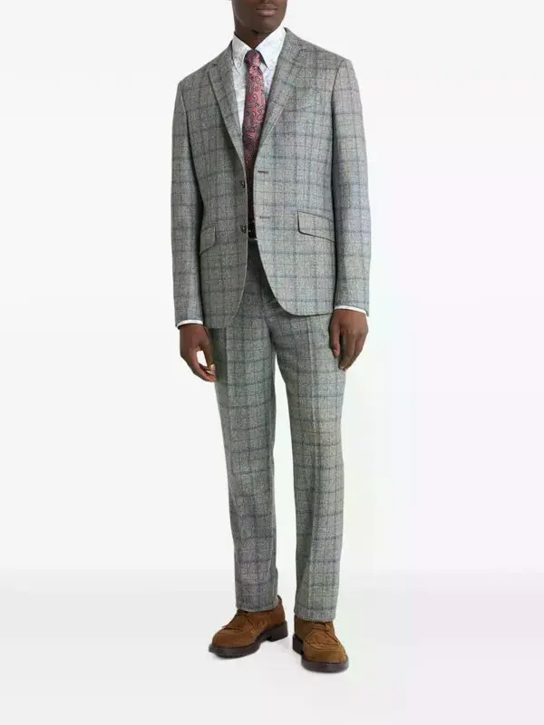 Etro Stretch Cotton Button-down Shirt With Flower And Animal-motif