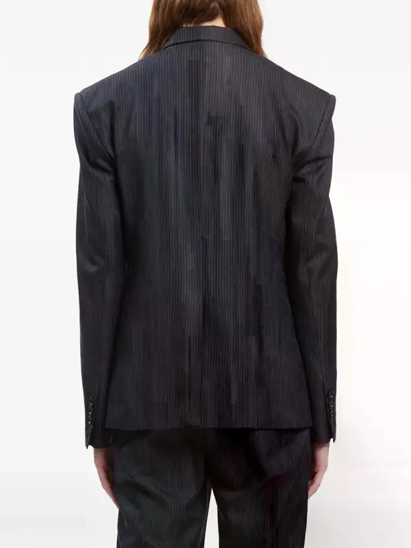 ANN DEMEULEMEESTER Derek Pinstripe Cotton Jacket
