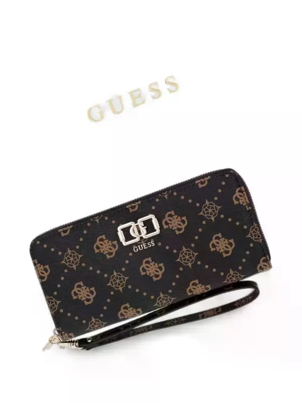 Guess Emelie Logo-print Zip-around Wallet