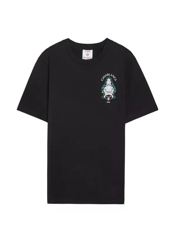 Casablanca Logo-print T-shirt - Black