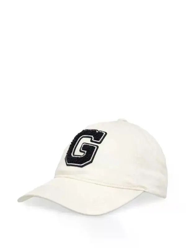 Gant Logo Appliqué Baseball Cap - White