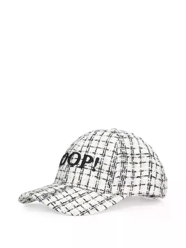 JOOP! Aitana Check Print Cap - White