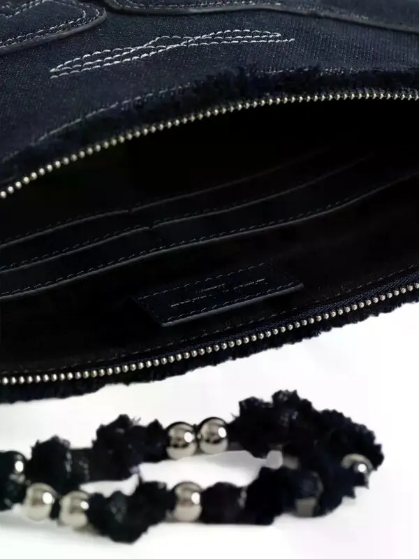 Zadig&Voltaire Embroidered Frayed Travel Pouch