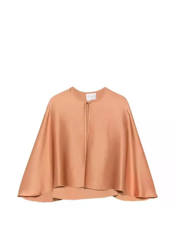 FORTE_FORTE Satin-finish Cape-style Cape - Neutrals