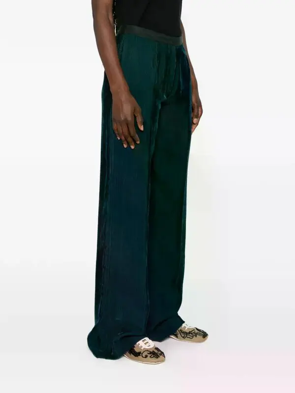 FORTE_FORTE Ribbed Velvet Wide-leg Trousers