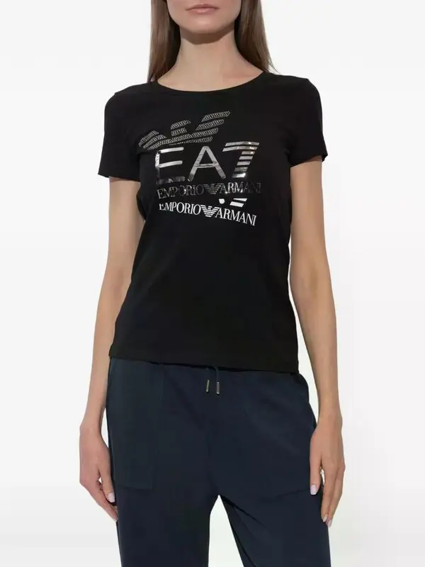 EA7 Embellished Logo T-shirt - Black