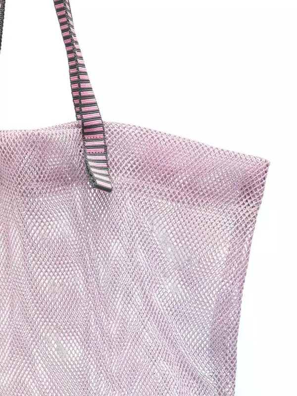 ÉPICE Two-tone Mesh Shoulder Bag