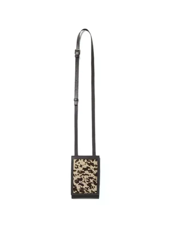 Peserico Animal-print Calf Leather Foldover Crossbody Mini Bag