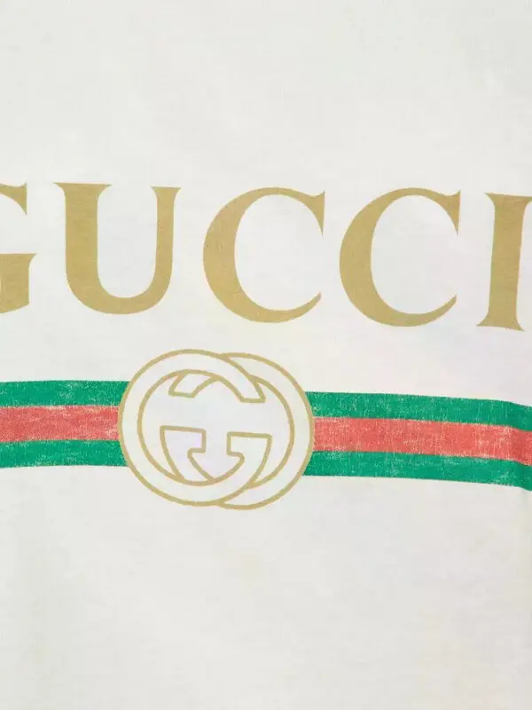 Gucci Logo-print Distressed T-shirt