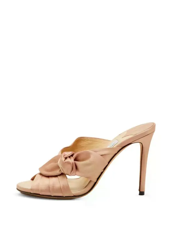 JIMMY CHOO Keely Knotted Sandals - Neutrals