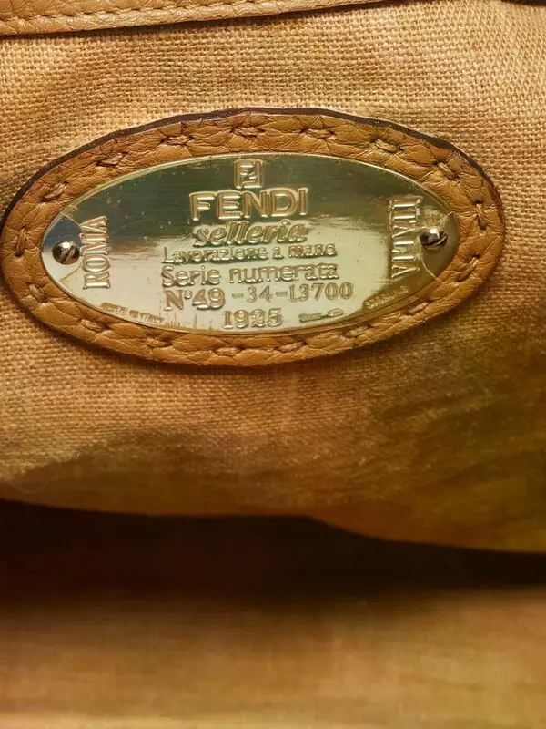 Fendi 2010 Roll Selleria Leather Tote Bag