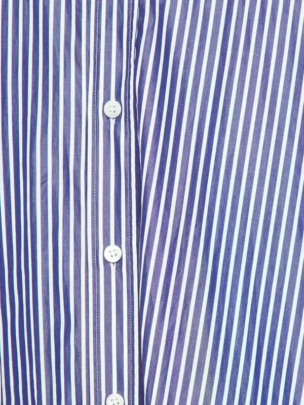 Balenciaga 2018 Double Pinstripe Oversized Shirt