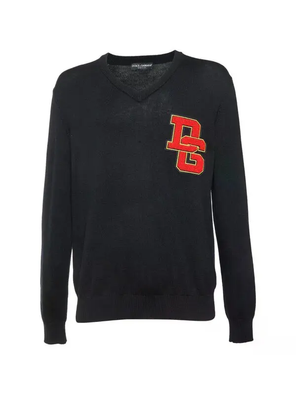 Dolce & Gabbana Dg Logo V-neck Sweatshirt