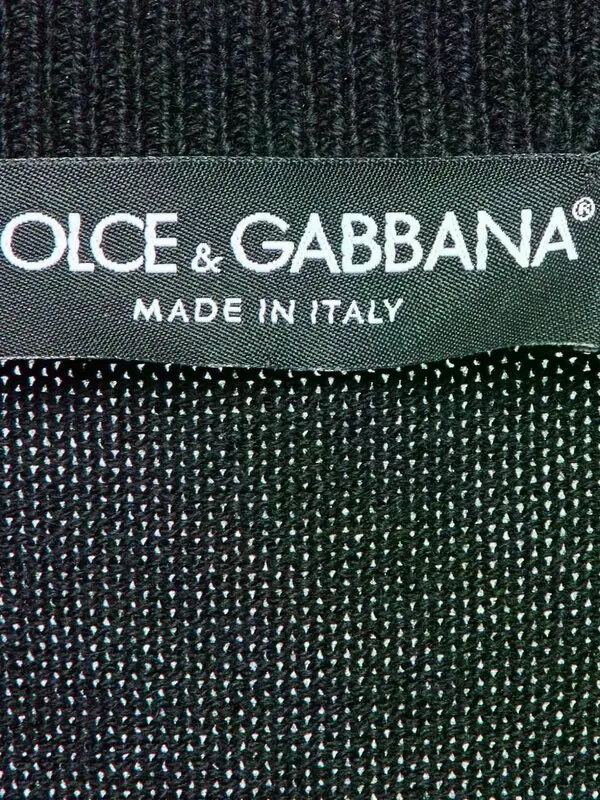 Dolce & Gabbana Dg Logo V-neck Sweatshirt