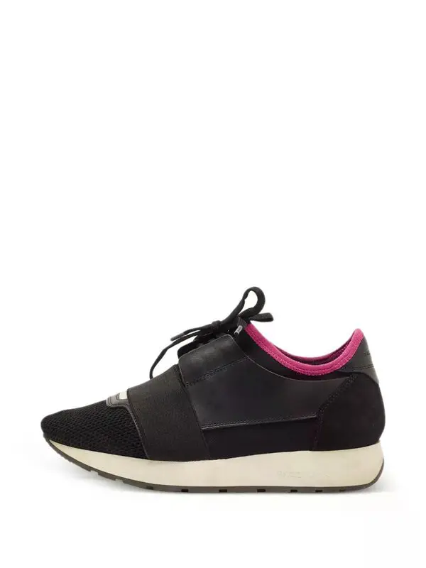 Balenciaga Race Runner Mesh Sneakers - Black