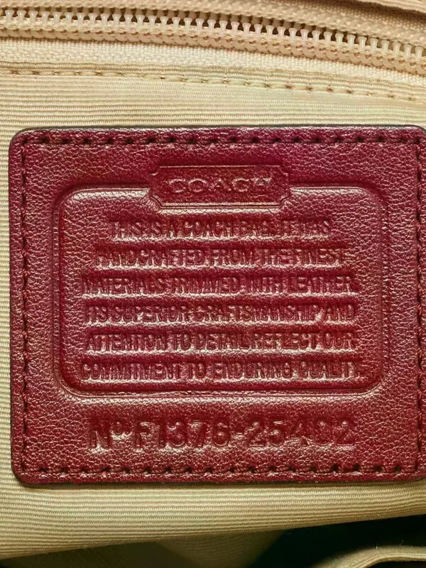 COACH Medium Legacy Tassel Tote Bag - Red