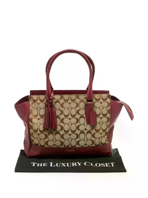 COACH Medium Legacy Tassel Tote Bag