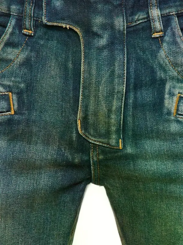 Balmain Distressed Ribbed Jeans