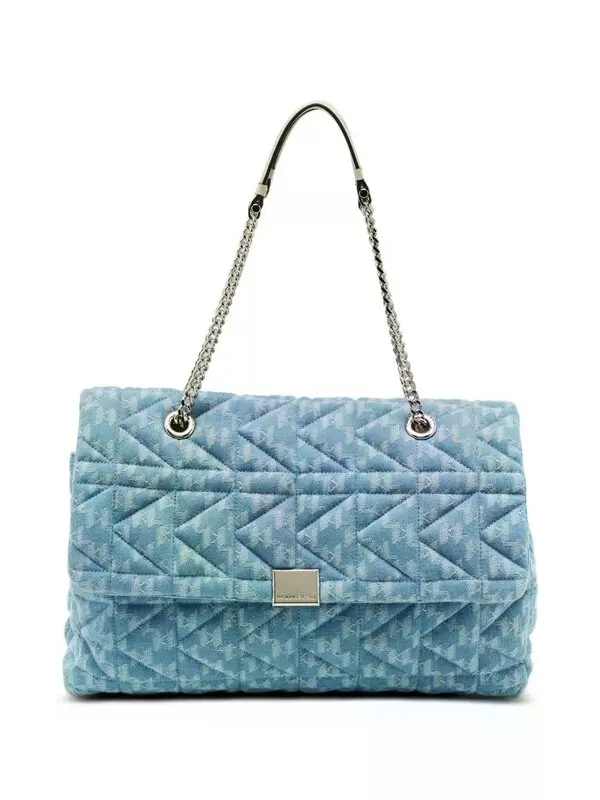 Karl Lagerfeld K/kuilted Jacquard Shoulder Bag - Blue
