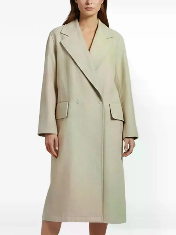 Max Mara Mescal Double-breasted Coat - Neutrals