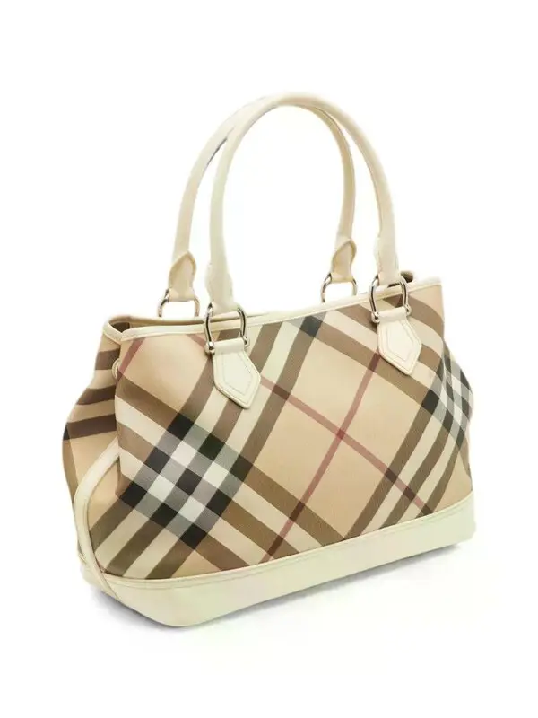 Burberry Eden Nova Check Tote Bag