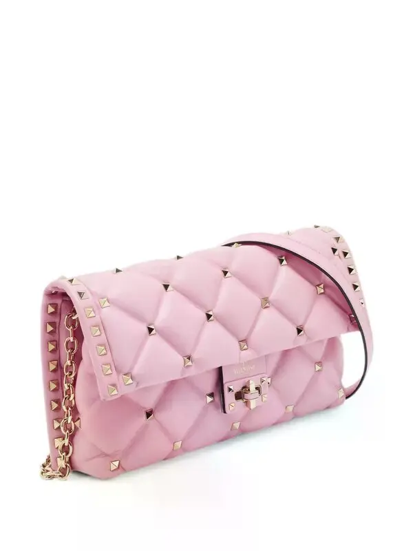 Valentino Garavani Candystud Quilted Shoulder Bag - Pink