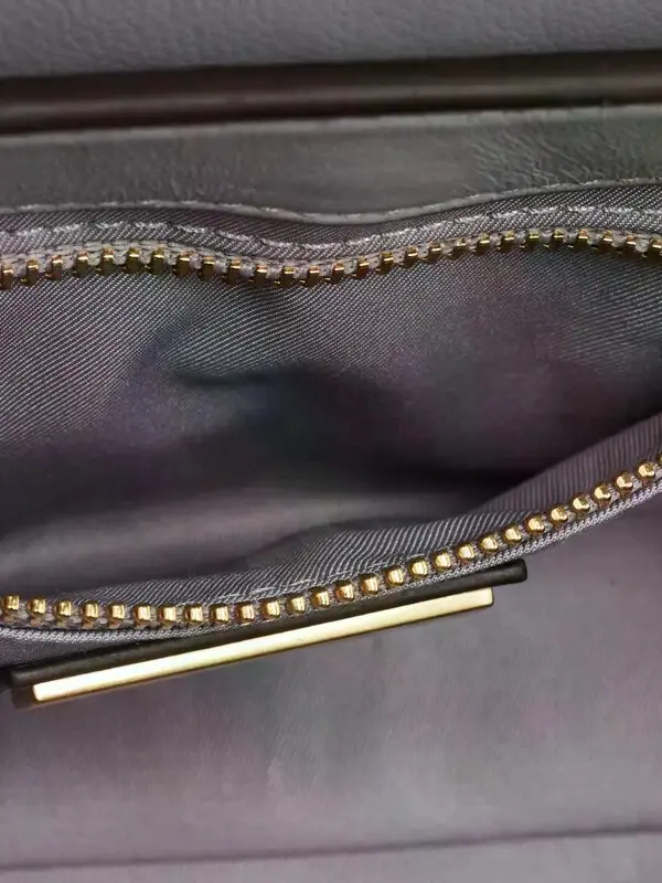 Tory Burch Small Fleming Quilted Shoulder Bag - Grey