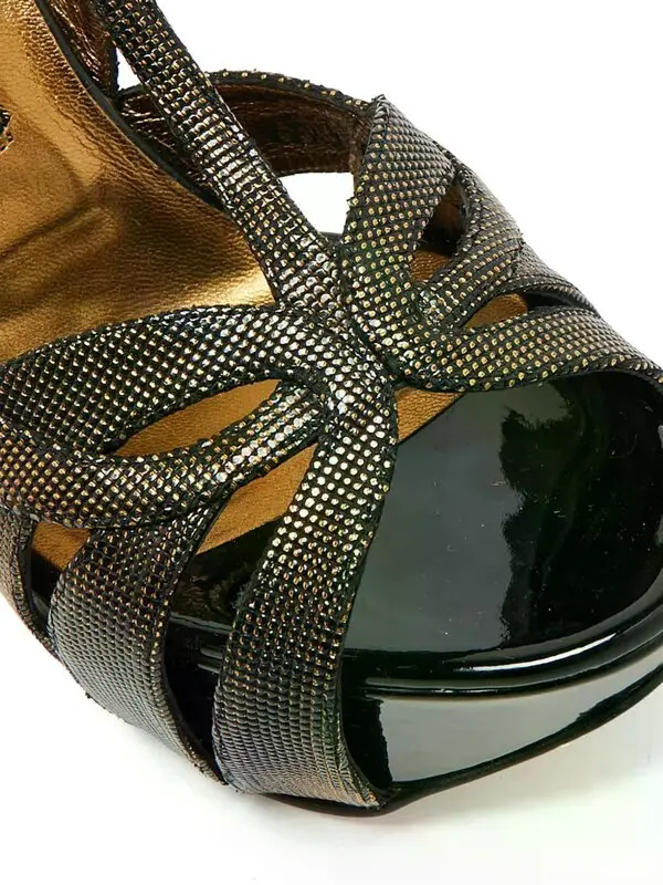 GINA Heeled Sandals With T-bar Strap