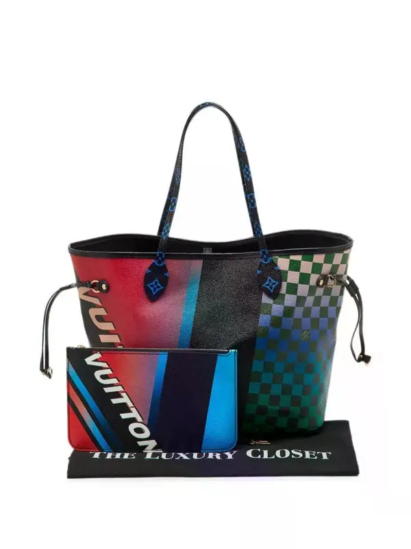 LOUIS VUITTON Mm Neverfull Damier Canvas Tote Bag