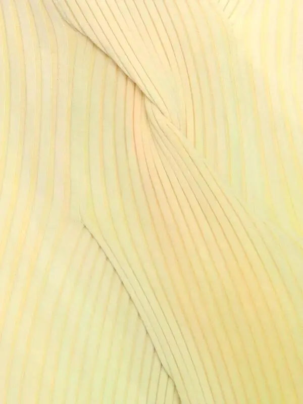 DION LEE Twist-detail Rib-knit Midi Dress