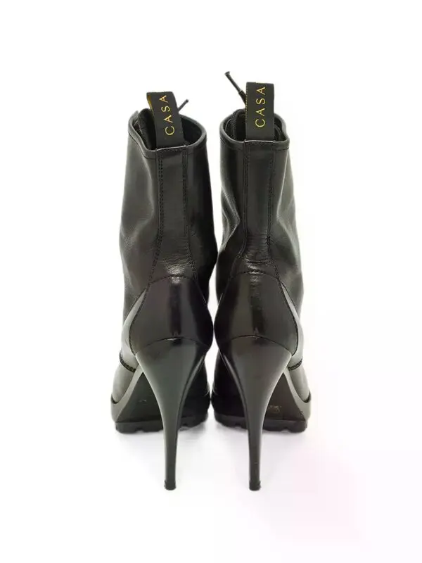 Casadei Metal-toe Platform Ankle Boots