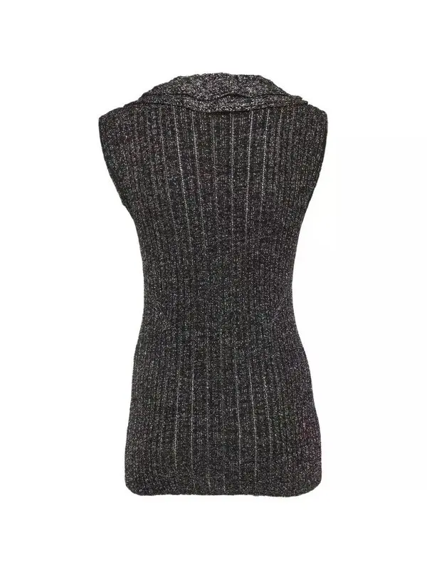 Just Cavalli Ruffled Lace-up Top