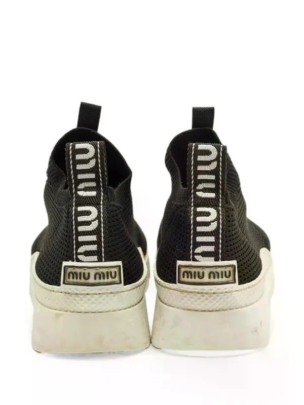 Miu Miu Knit Low-top Sneakers