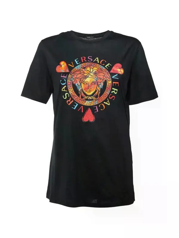 Versace Medusa Logo-print T-shirt - Black