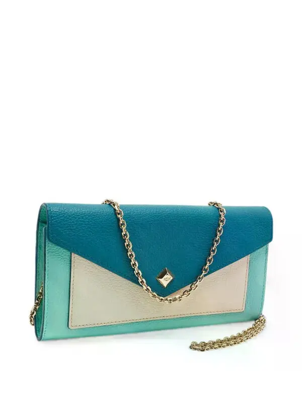 Mcm Colorblock Chain Wallet