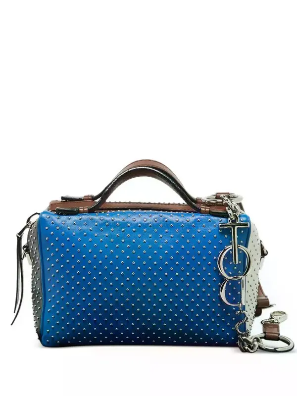 TOD'S Gommino Studded Shoulder Bag - Blue
