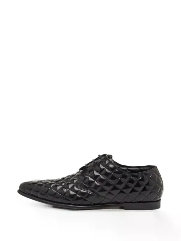 Dolce & Gabbana Quilted Leather Derby Shoes