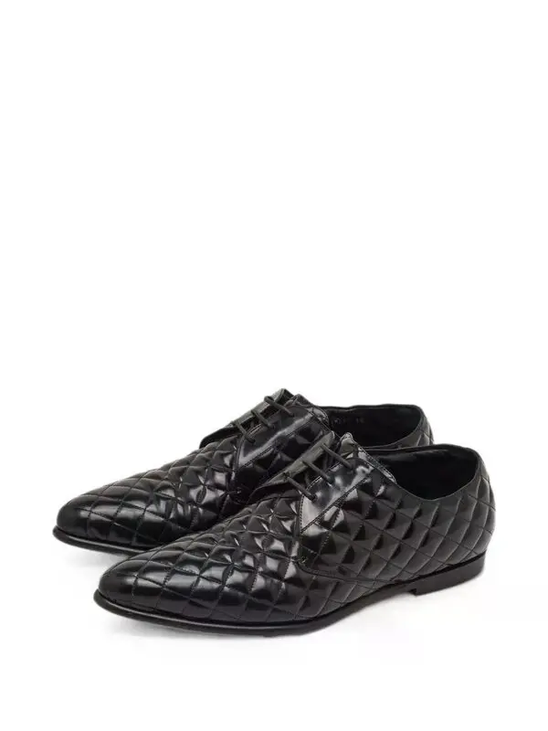 Dolce & Gabbana Quilted Leather Derby Shoes
