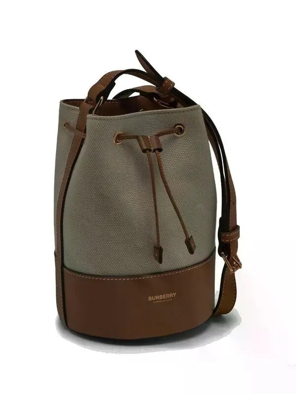 Burberry Canvas Leather Bucket Bag