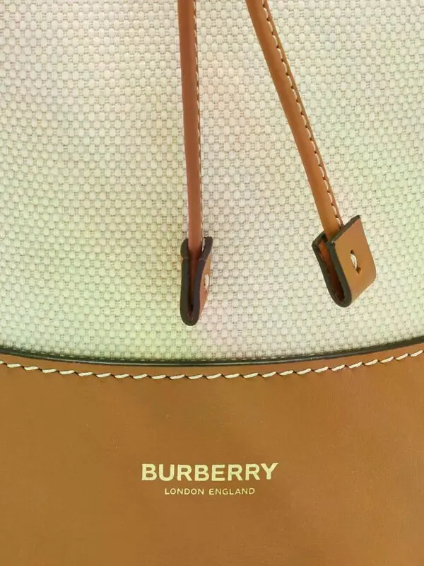 Burberry Canvas Leather Bucket Bag
