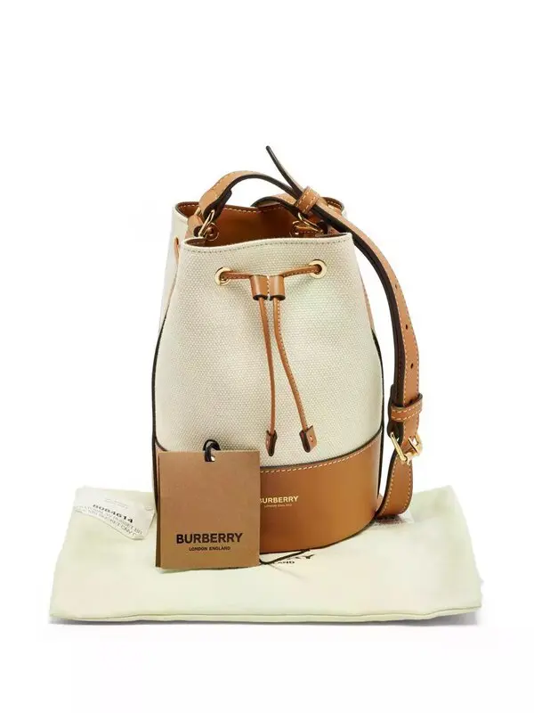 Burberry Canvas Leather Bucket Bag
