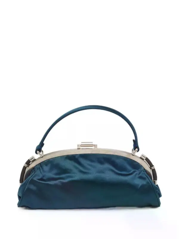 Chloé Frame-clasp Satin Clutch Bag