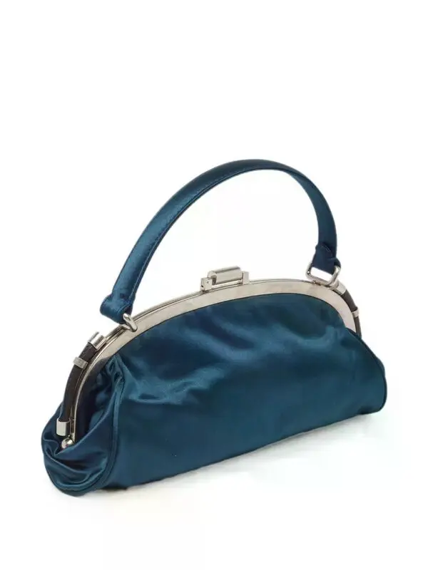 Chloé Frame-clasp Satin Clutch Bag