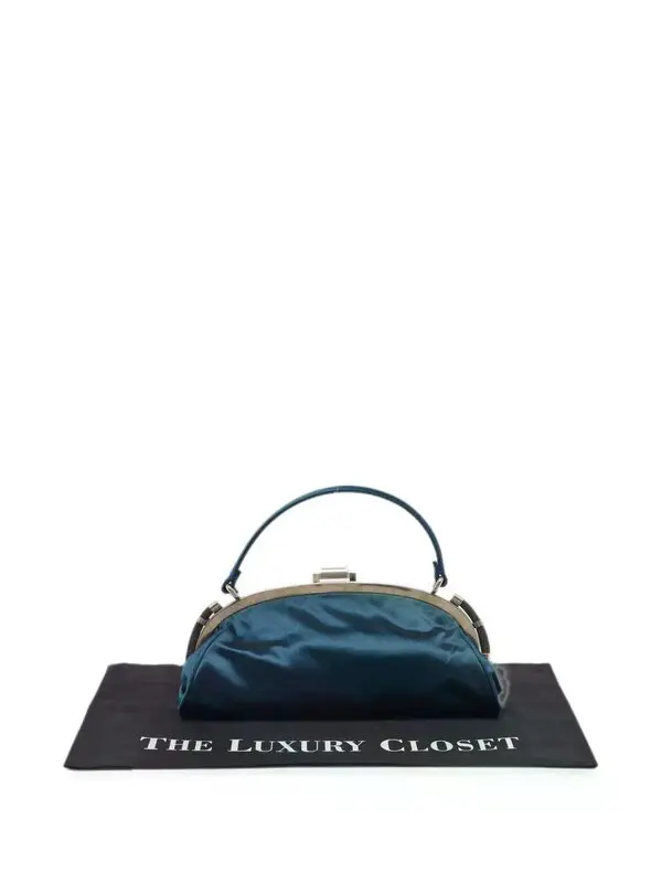 Chloé Frame-clasp Satin Clutch Bag