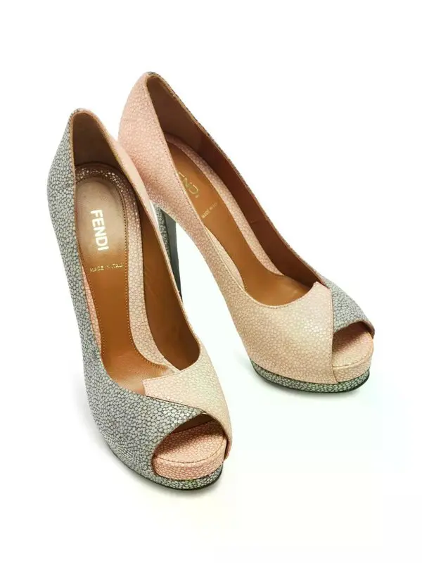 Fendi Fendista Peep-toe Pumps