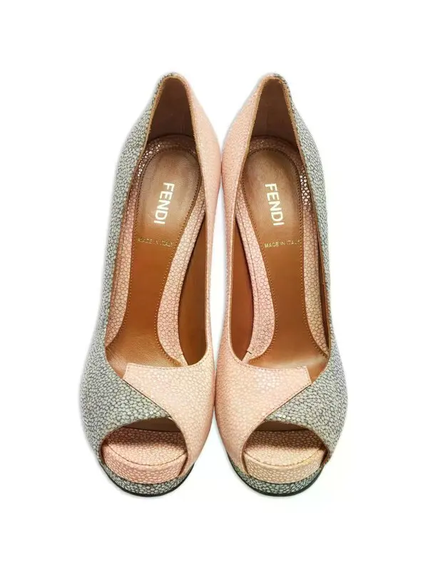 Fendi Fendista Peep-toe Pumps